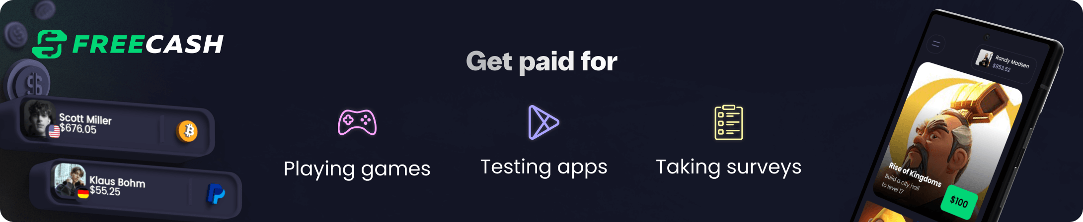 Earn Money Online with FreeCash.com - Easy and Fast!